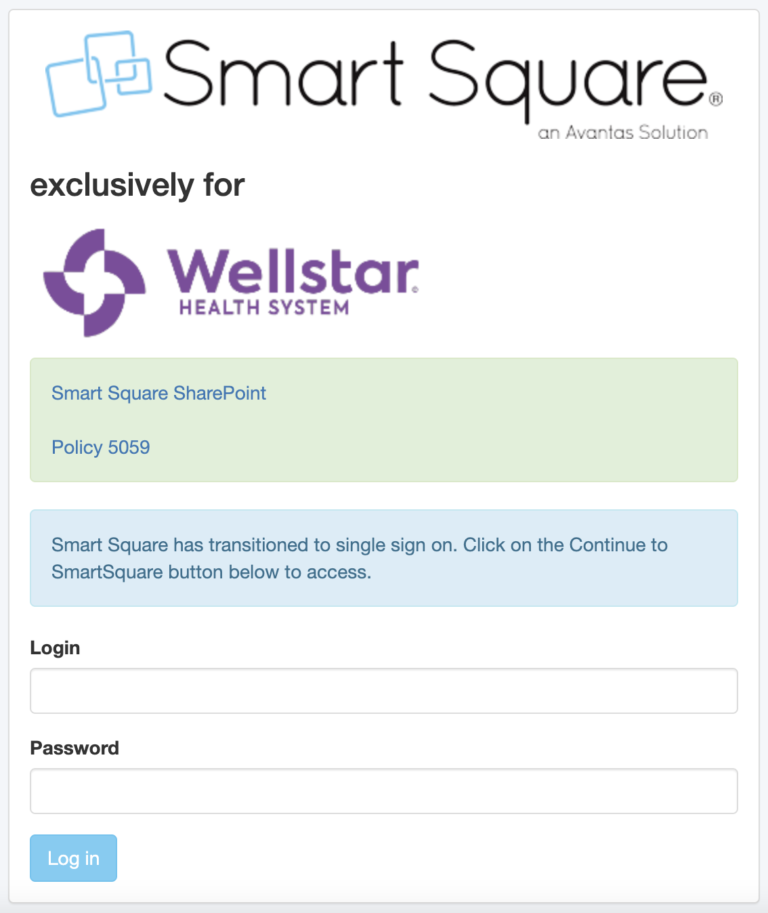 Smart Square WellStar Login